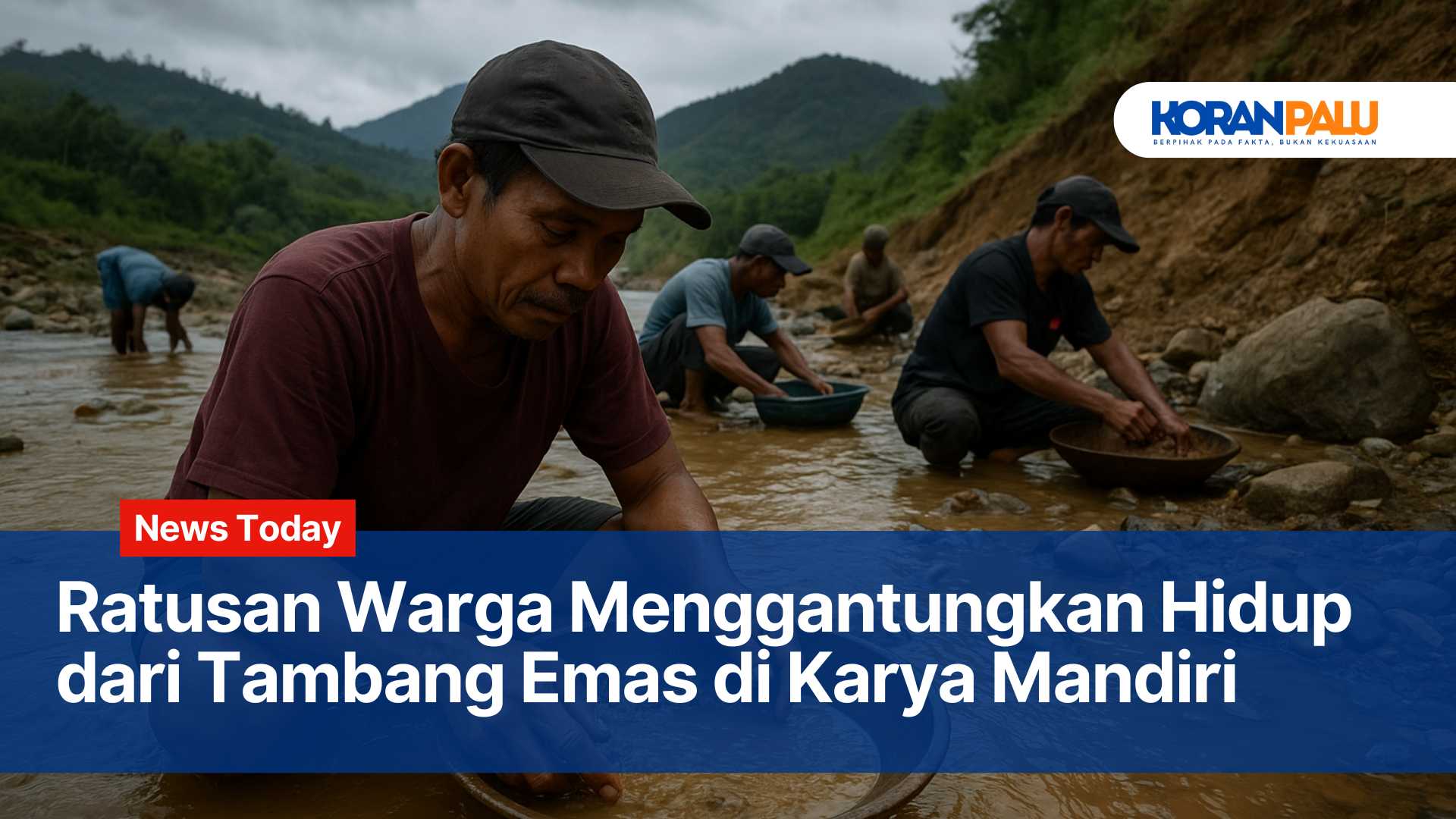 Ratusan Warga Menggantungkan Hidup dari Tambang Emas di Karya Mandiri ...